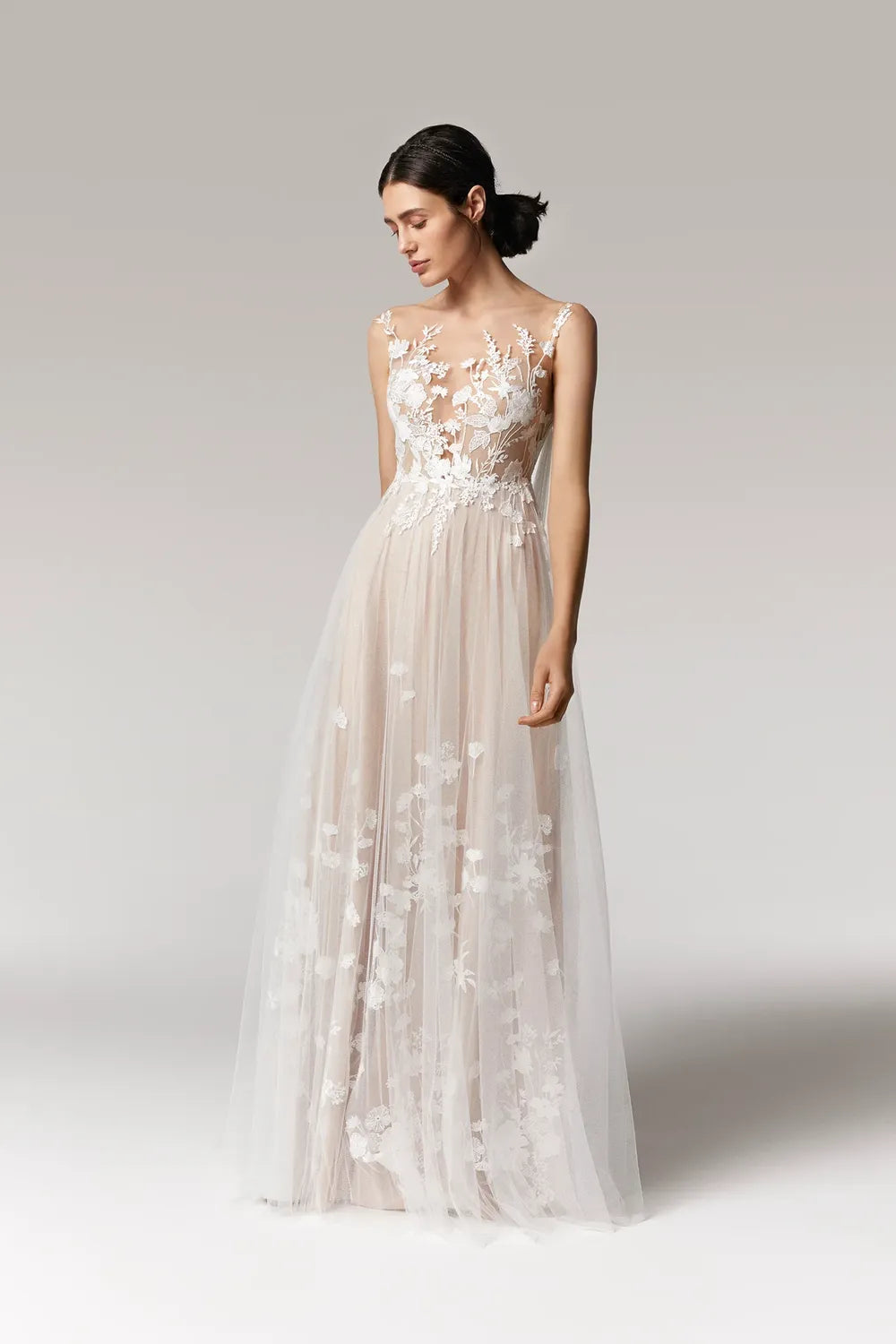 Never Worn Anna Kara Prim Rose Wedding Dress