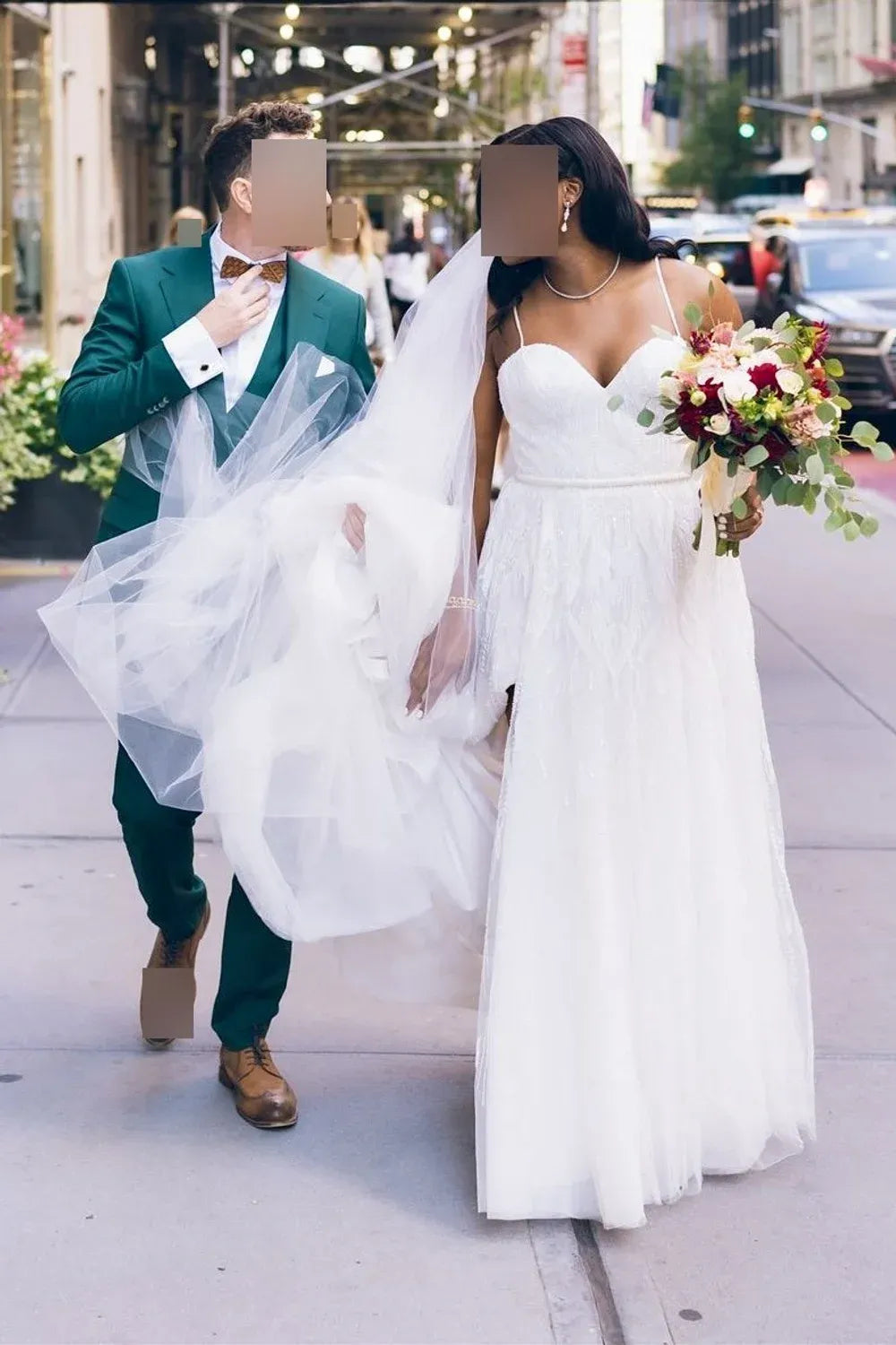 Used Enaura Margo with Veil Wedding Dress